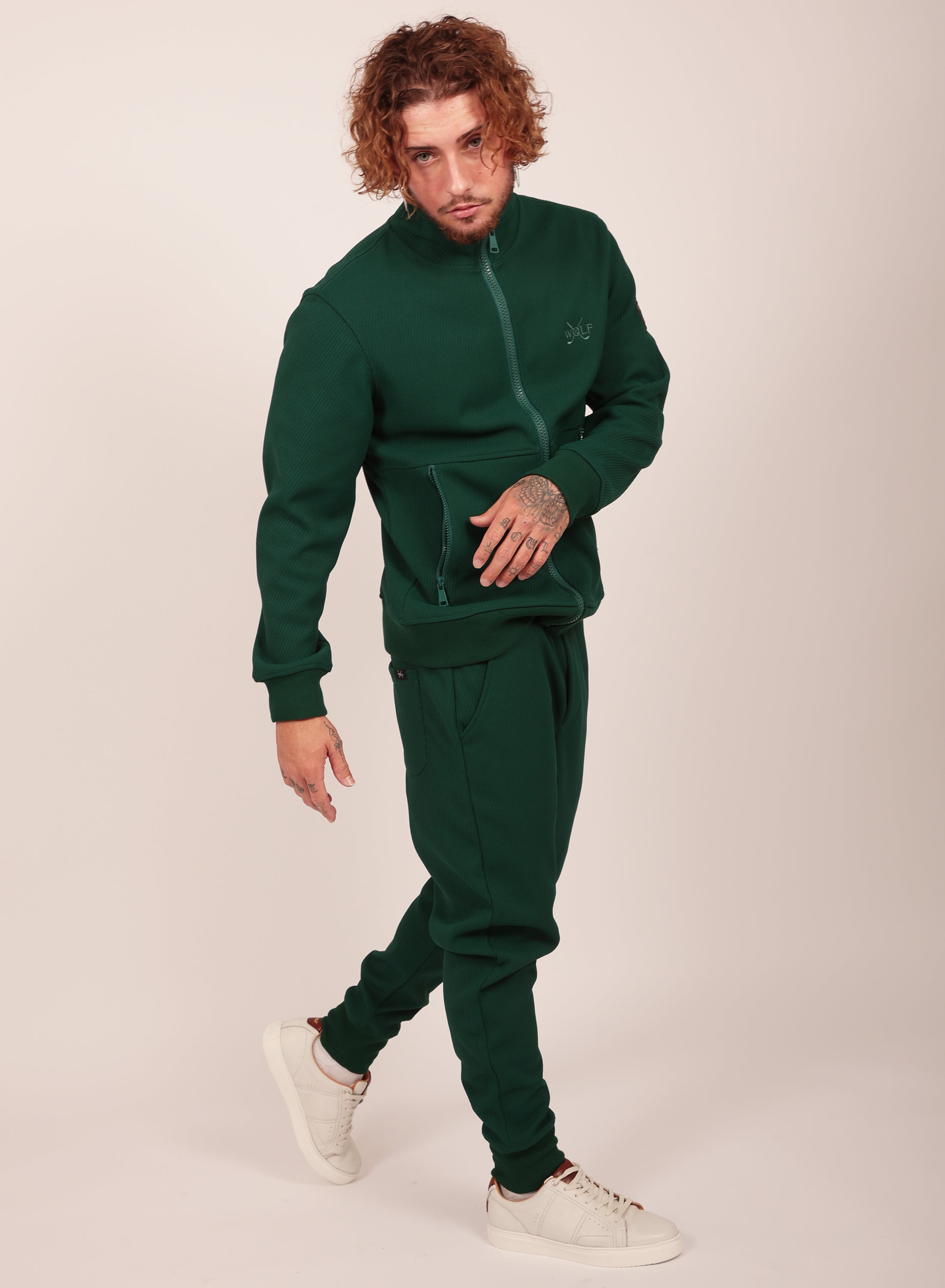 Classic Tracksuit Set in Green – The Wolf London Fashion