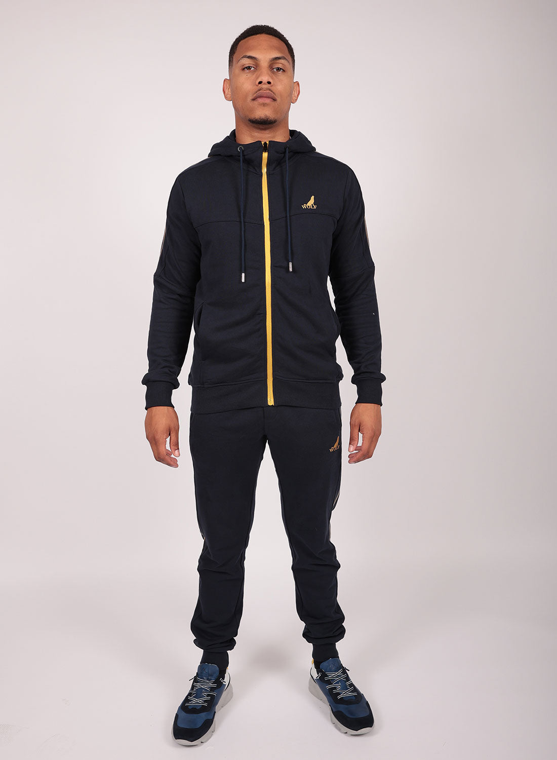 Golden Tracksuit Set in Navy – The Wolf London Fashion