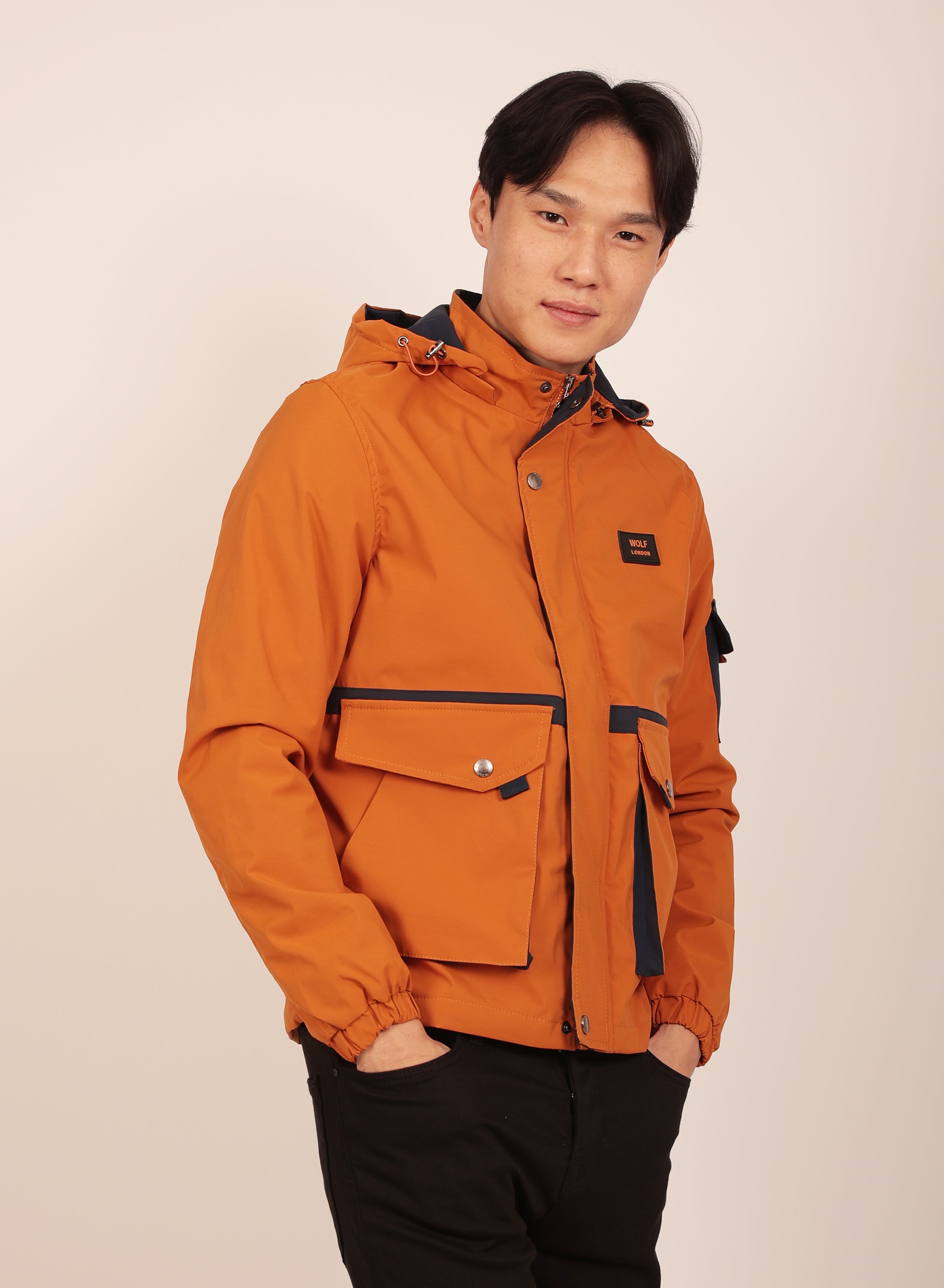 Waterloo Casual Jacket in Orange – The Wolf London Fashion